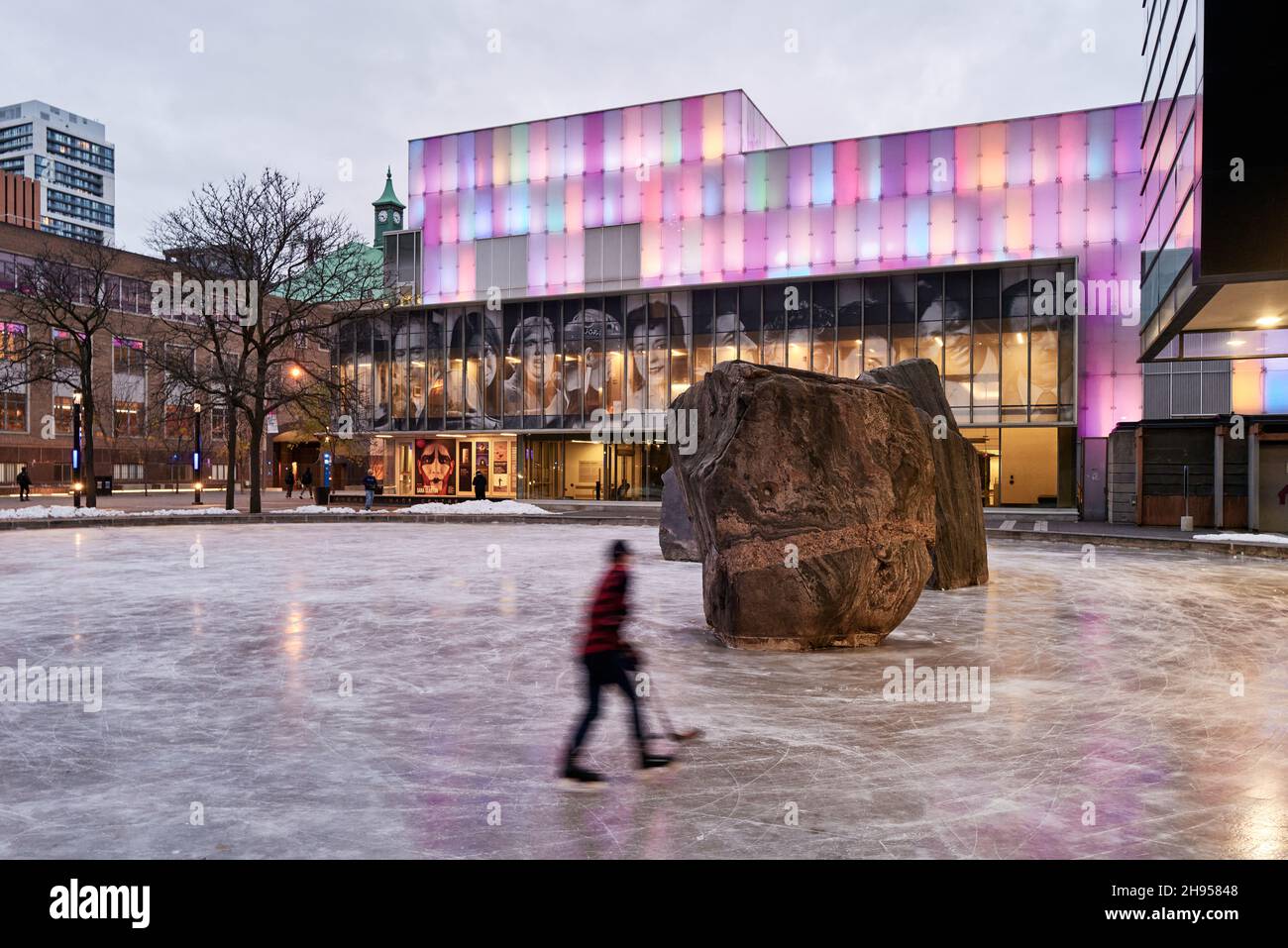 Devonian pond at Ryerson Image Centre Stock Photo - Alamy