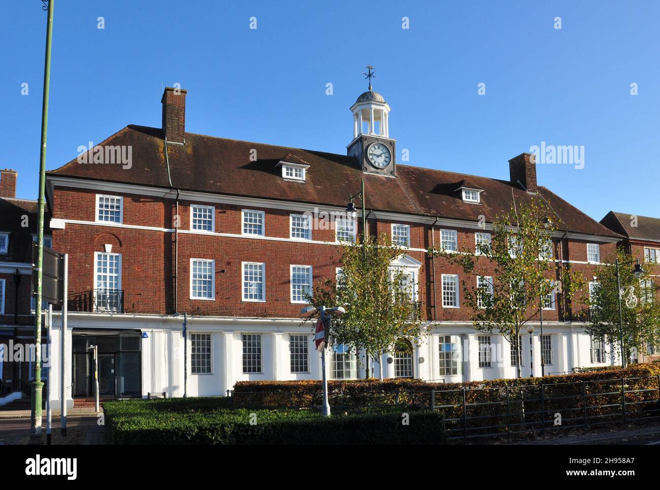 Office buildings in Broadway, Letchworth Garden City, Hertfordshire ...
