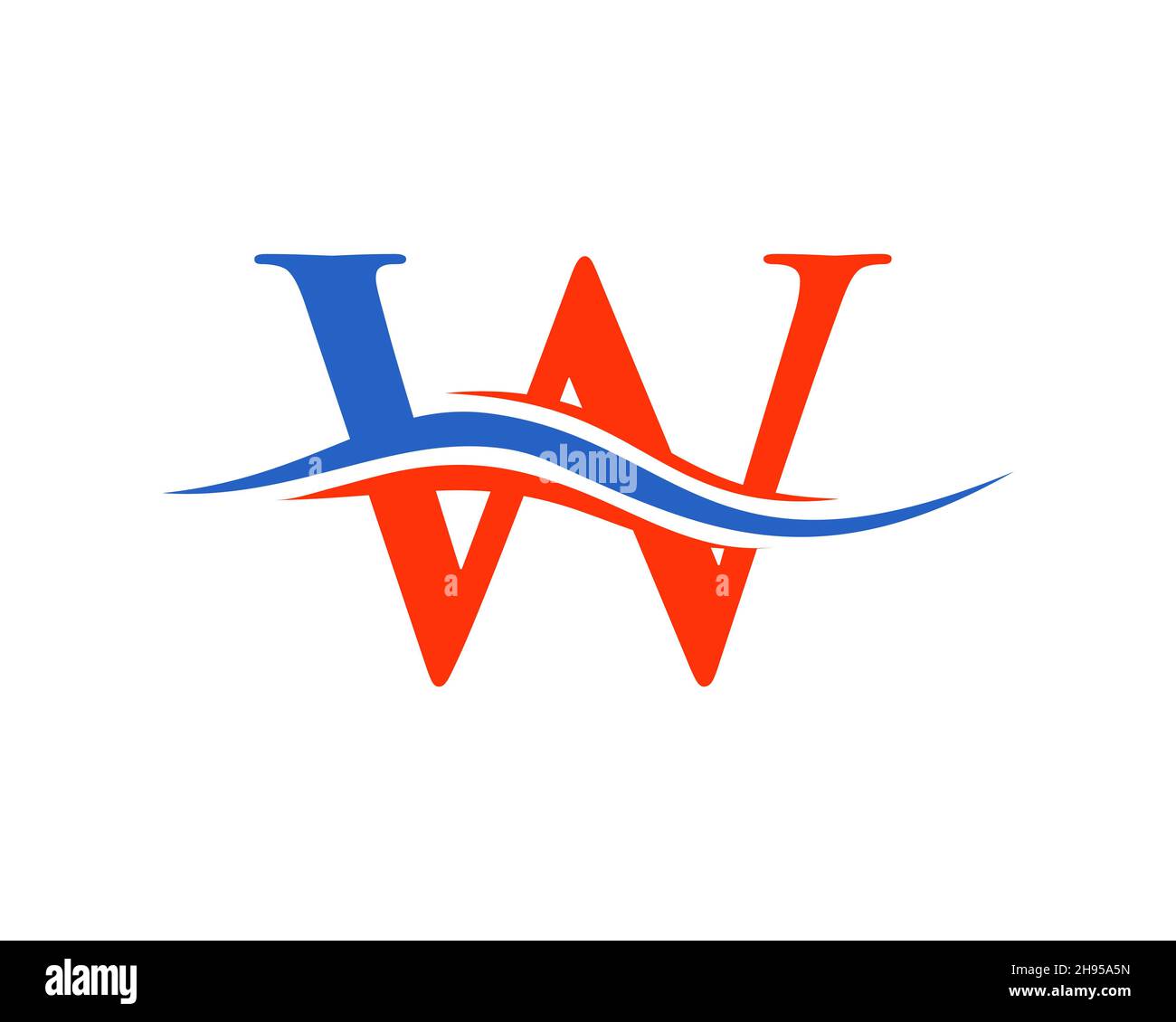 W Logo Design for business and company identity. Creative W letter logo ...