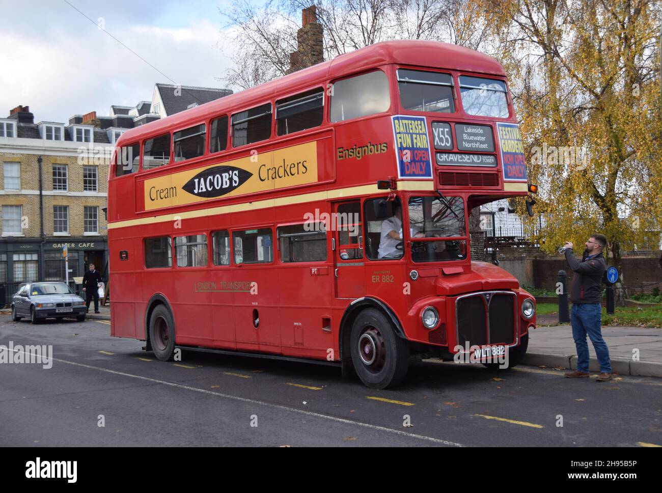 04/12/2021 Gravesend UK The Ensign Bus Company from Essex hold an ...