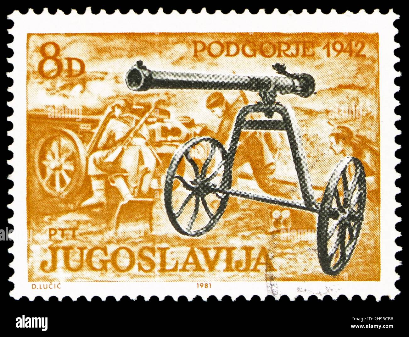 MOSCOW, RUSSIA - OCTOBER 24, 2021: Postage stamp printed in Yugeslavia ...