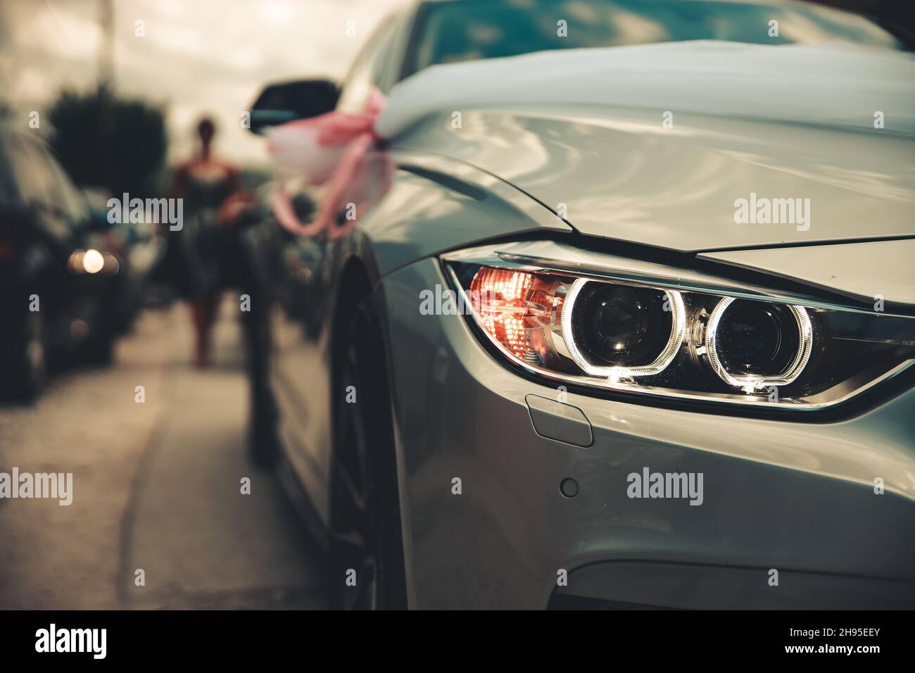 White race car detail hi-res stock photography and images - Alamy