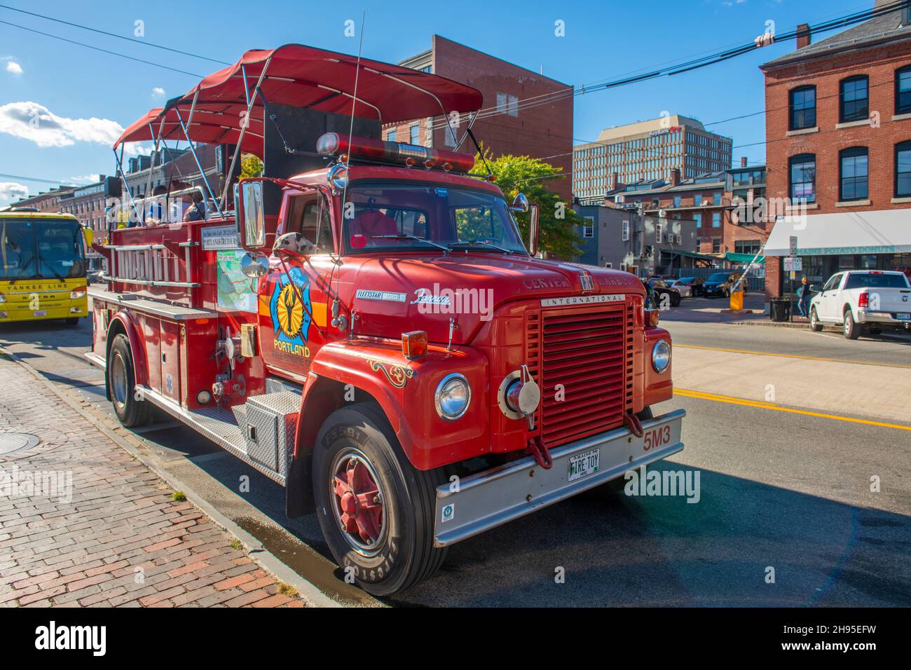 Portland Vintage Fire Engine Co. Tour at Old Port in city of Portland ...