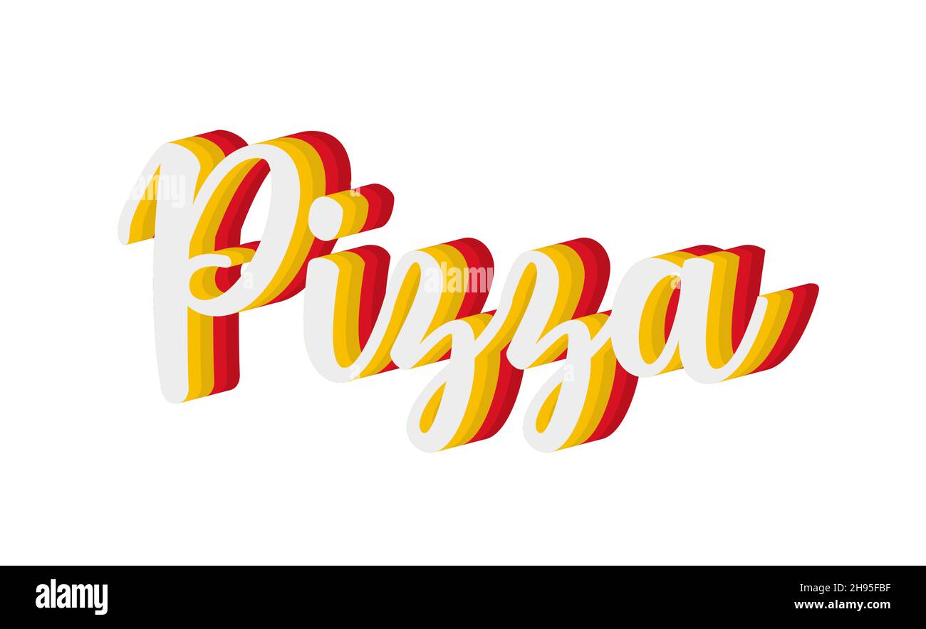 Pizza banner typography design. Vector illustration. eps Stock Vector ...