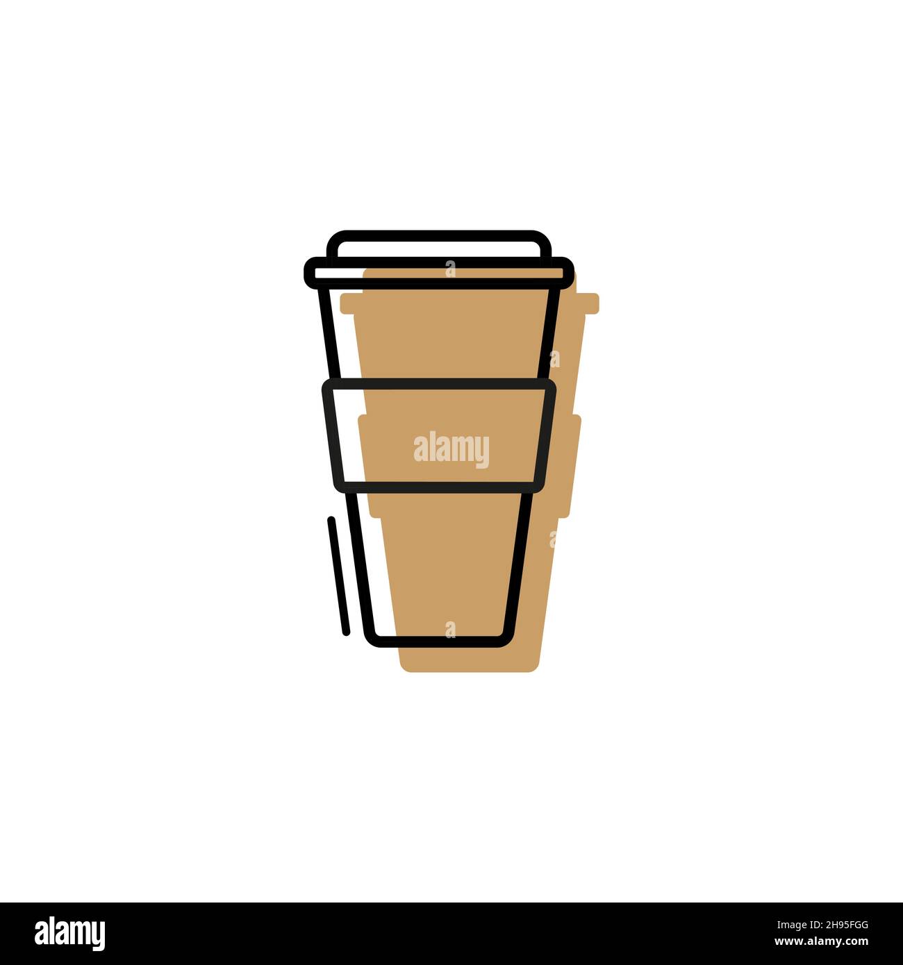 coffee icon line art vector icon on white background eps Stock Vector ...