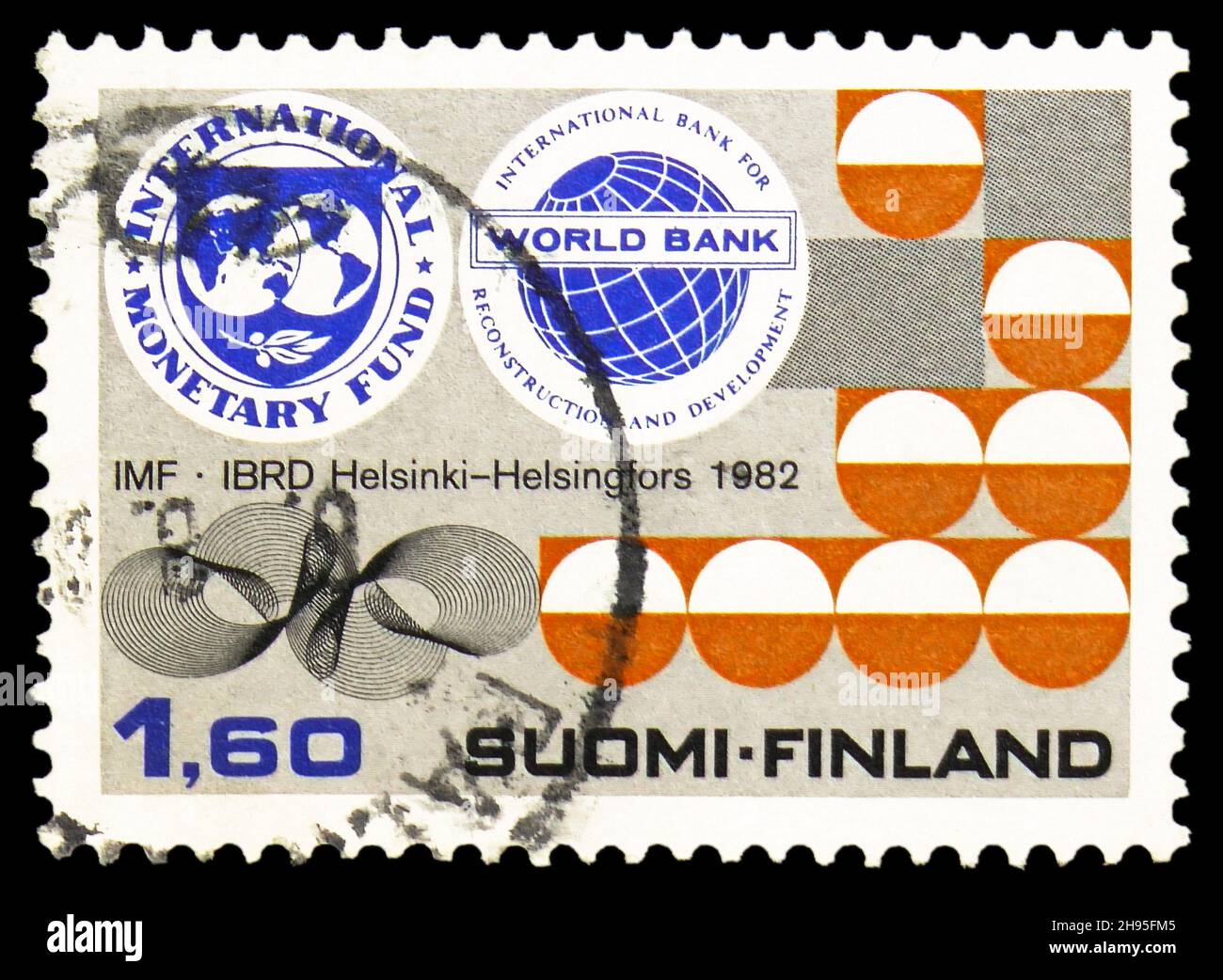 MOSCOW, RUSSIA - OCTOBER 24, 2021: Postage stamp printed in Finland ...