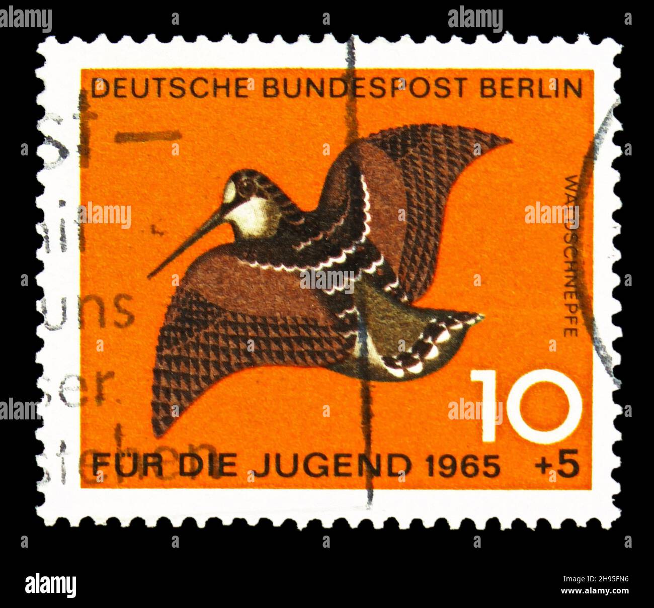 MOSCOW, RUSSIA - OCTOBER 24, 2021: Postage stamp printed in Germany ...