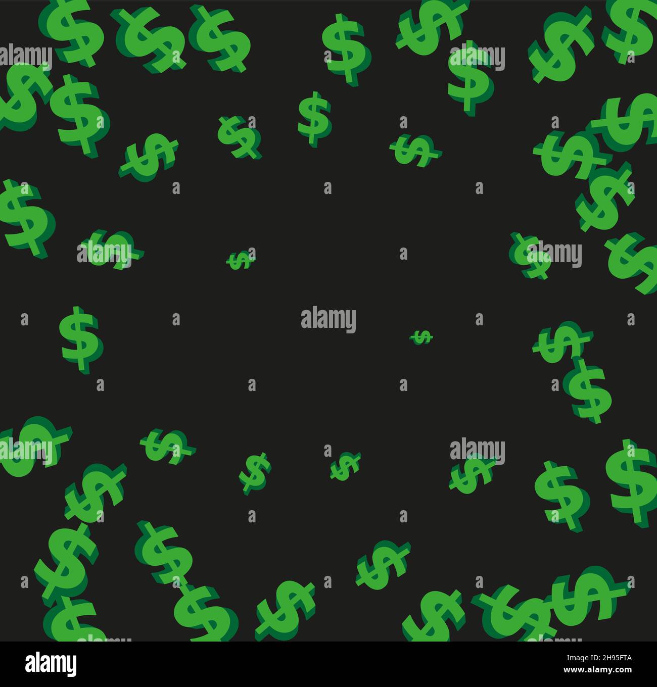 Vector random 3d dollar background eps Stock Vector Image & Art - Alamy