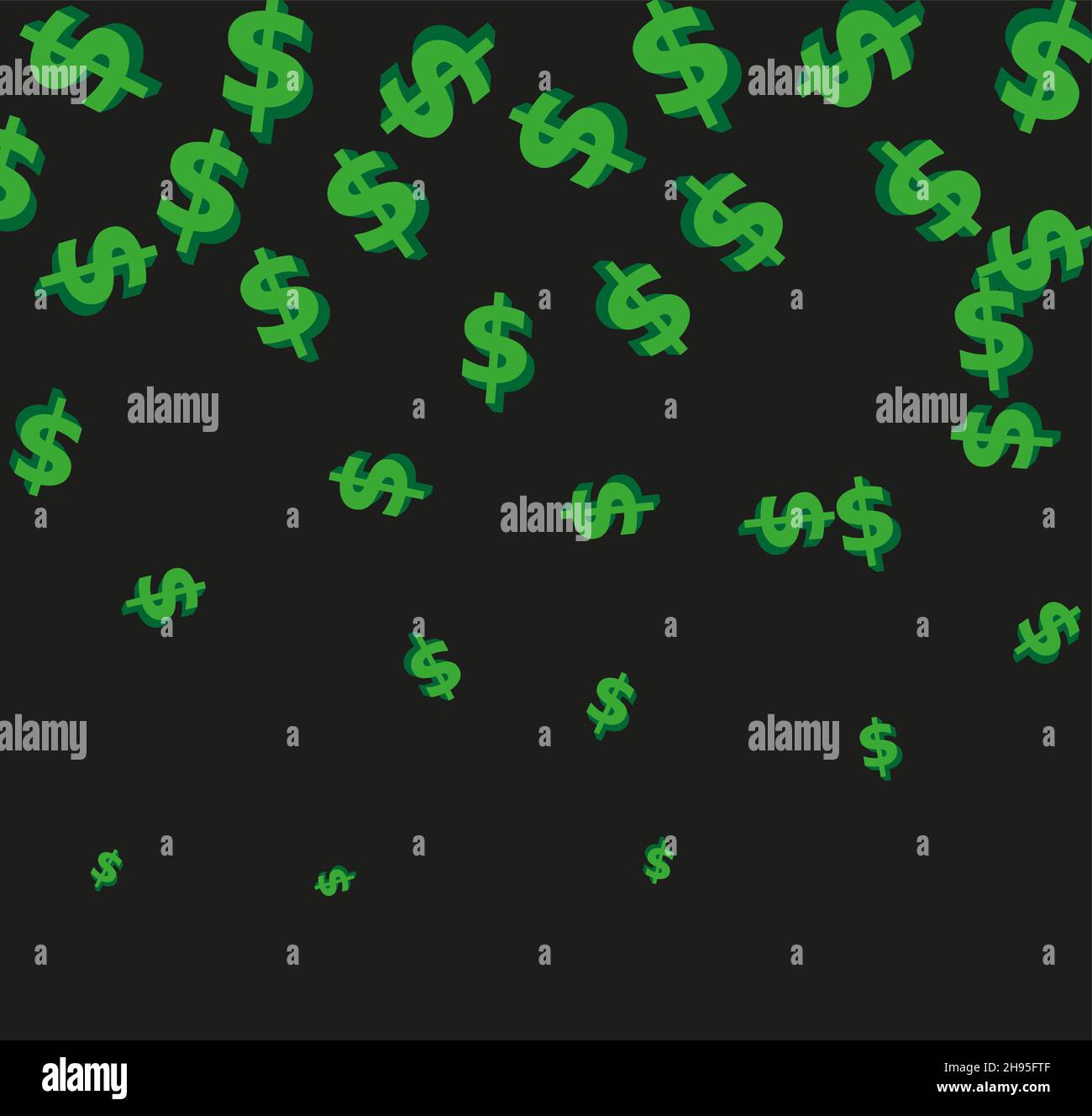 Vector random 3d dollar background eps Stock Vector Image & Art - Alamy