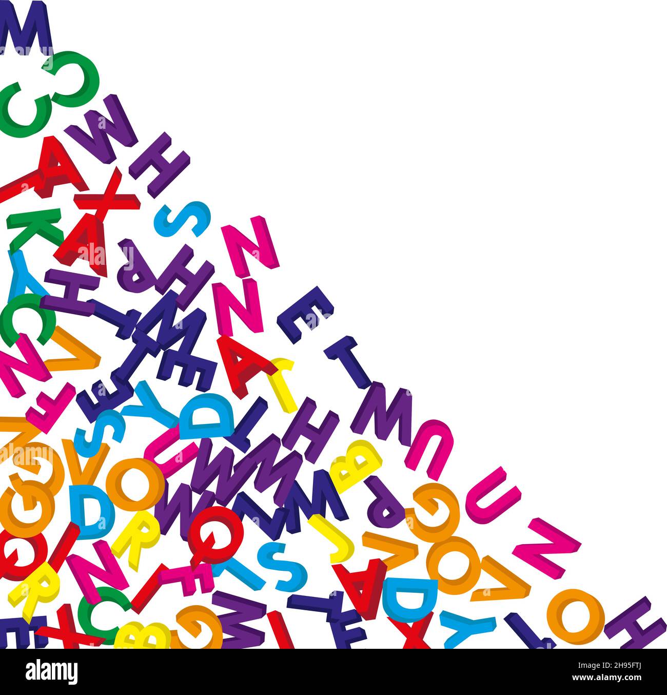 Color alphabets background Stock Vector Images - Alamy