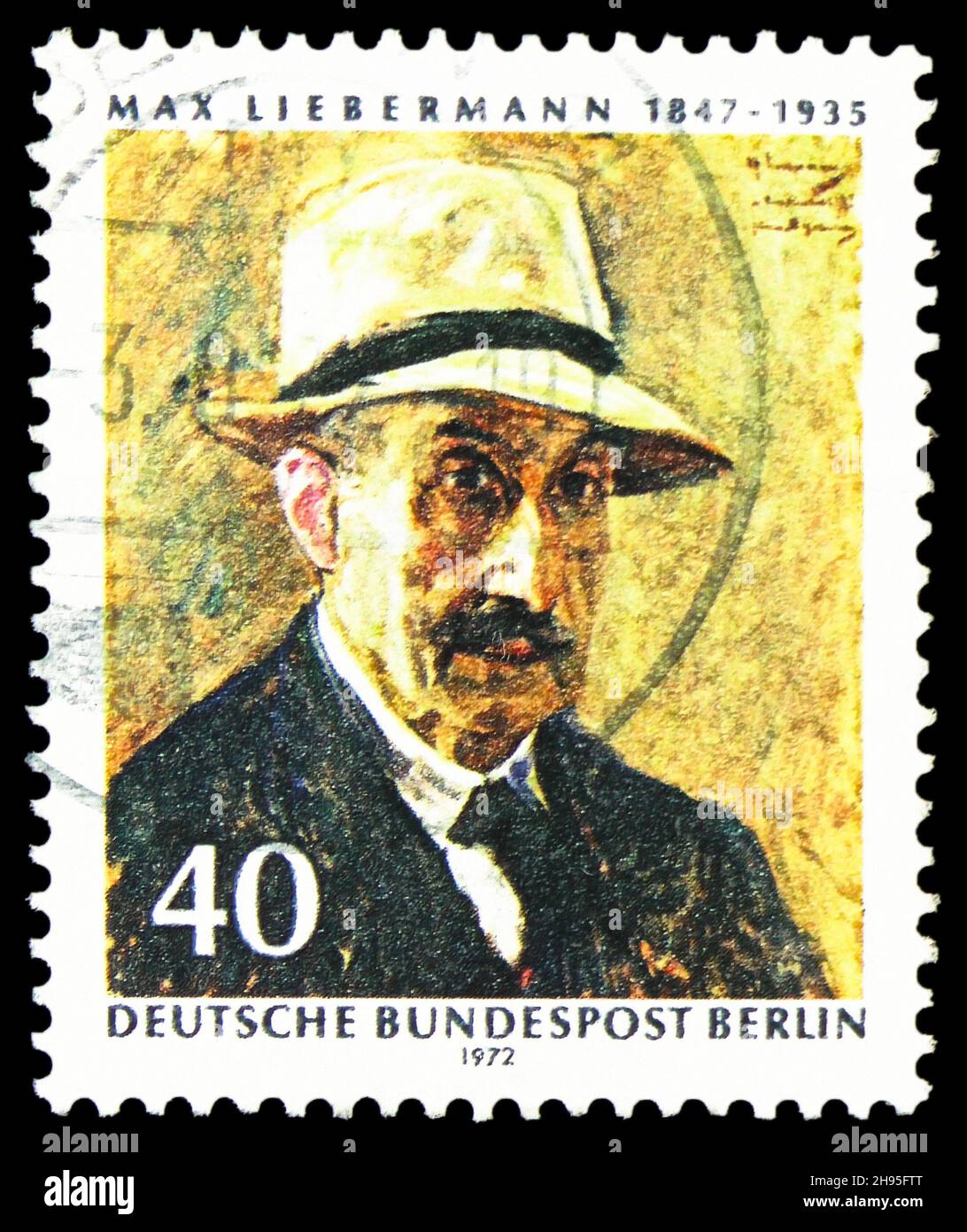 MOSCOW, RUSSIA - OCTOBER 24, 2021: Postage stamp printed in Germany ...