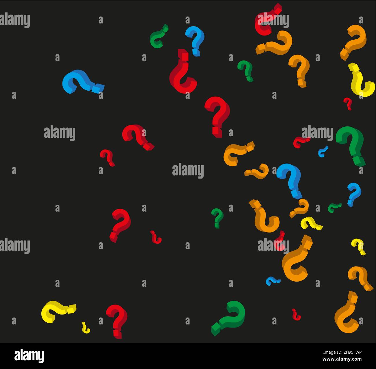 Vector random 3d question mark background Stock Vector Image & Art - Alamy