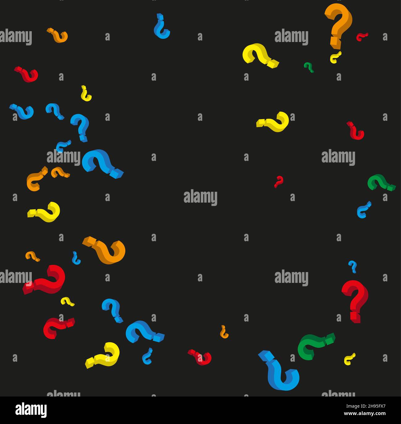 Vector random 3d question mark background Stock Vector Image & Art - Alamy