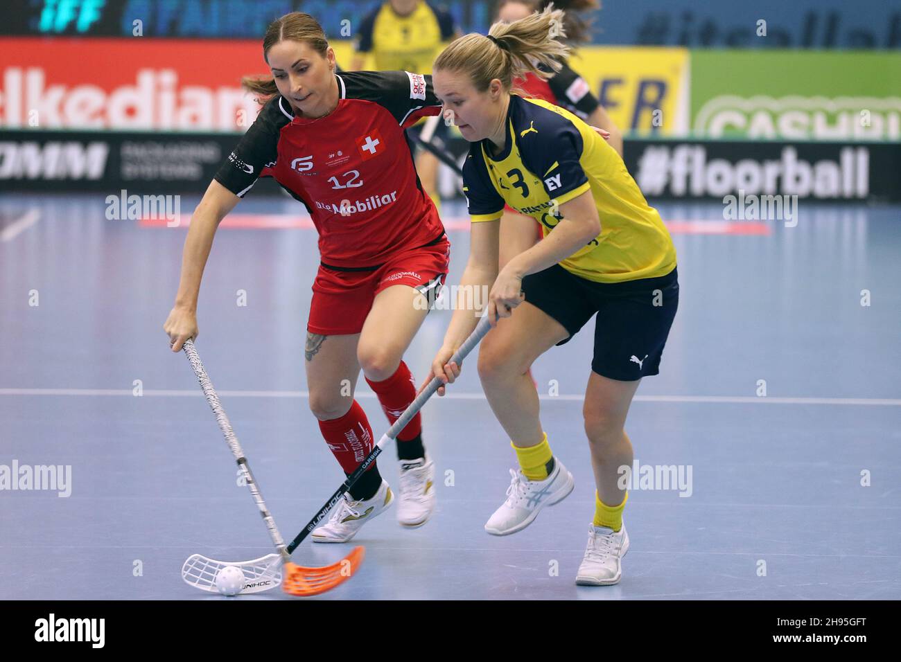 Switzerland's Tanja Stella and Sweden's Amanda Delgado Johansson during ...