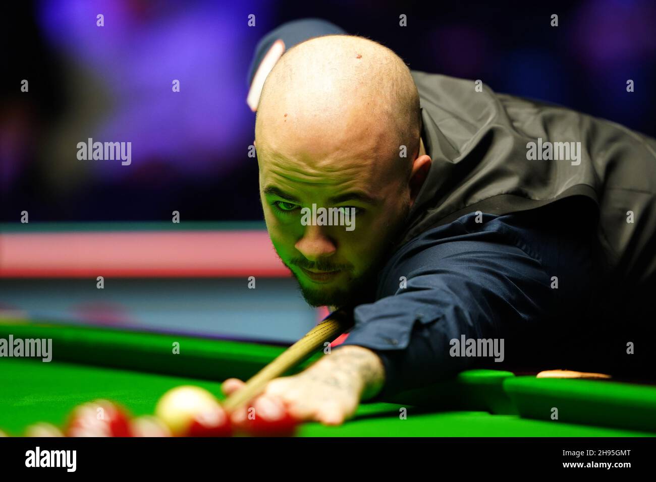 Luca Brecel during his semi-final game against Kyren Wilson on day ...