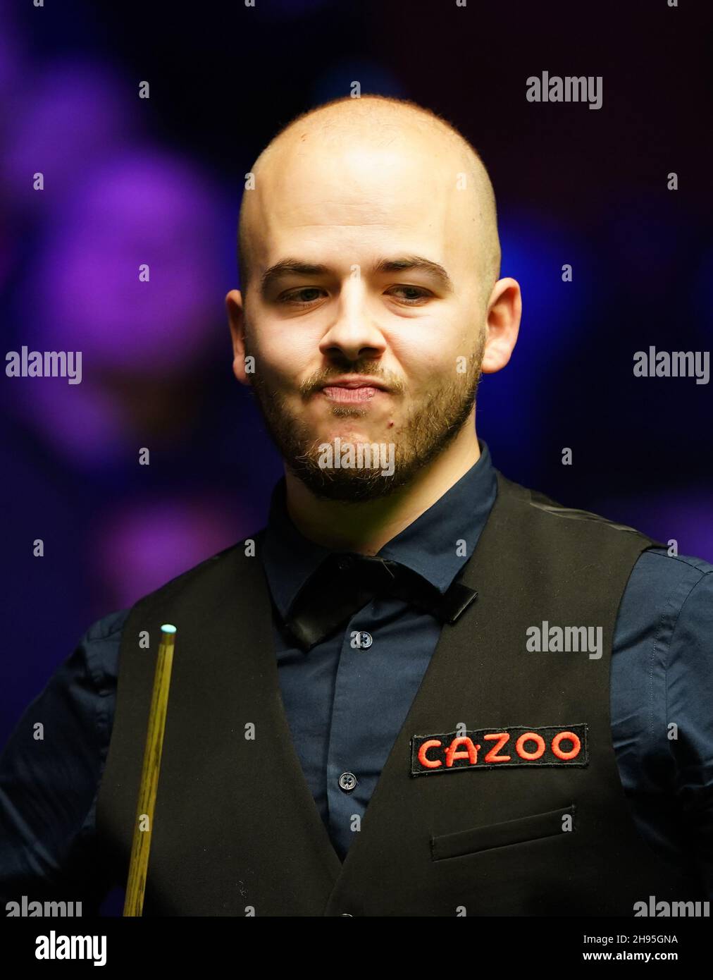 Luca Brecel during his semi-final game against Kyren Wilson on day ...