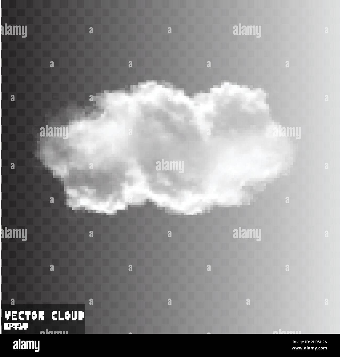 Cloud vector illustration, single vector cloud isolated over ...