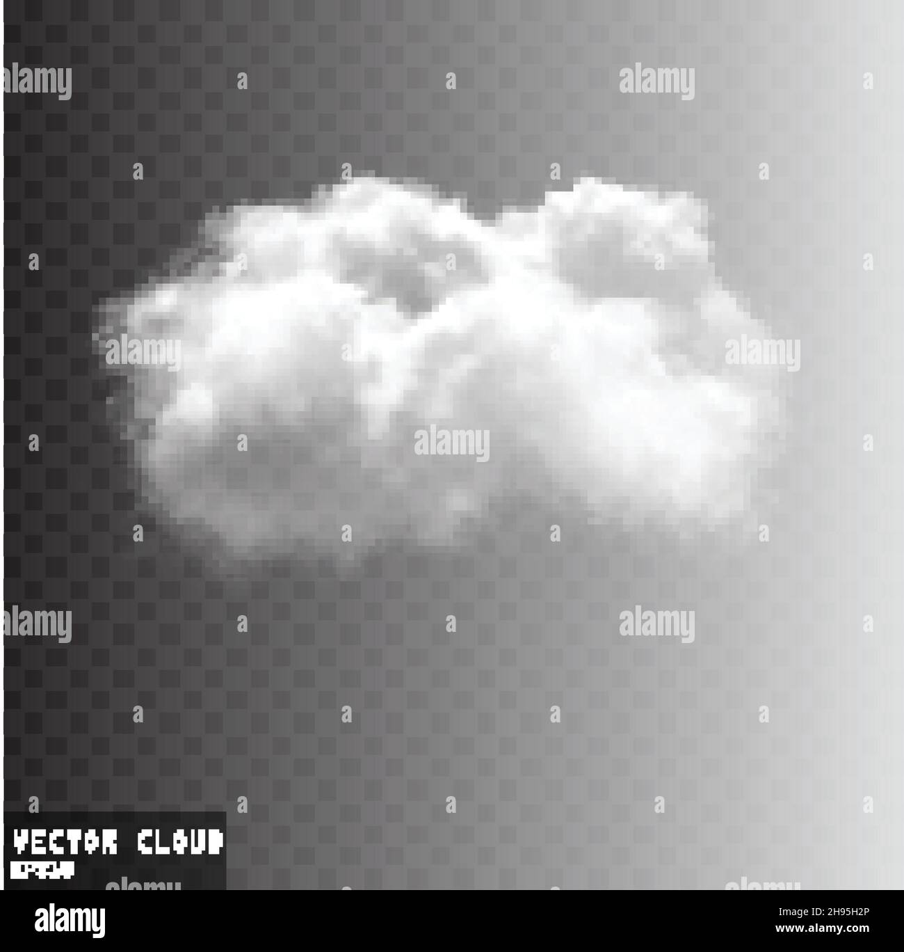 Cloud vector illustration, single vector cloud isolated over ...