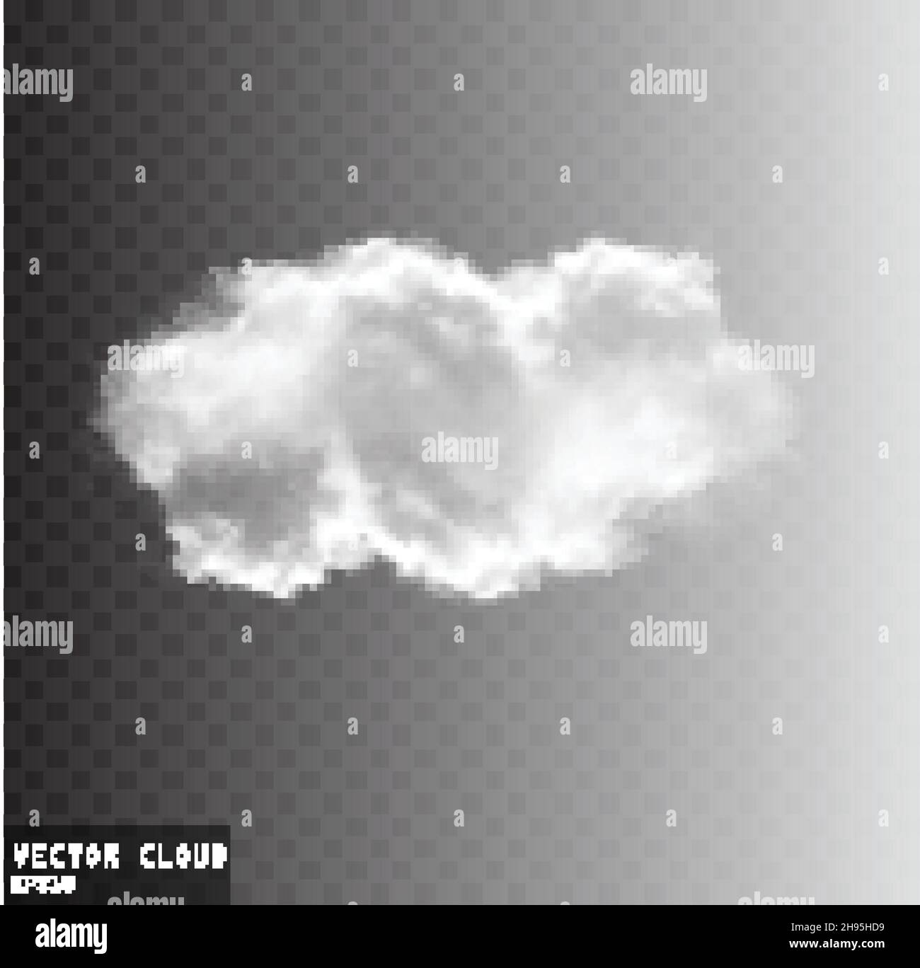Cloud vector illustration, single vector cloud isolated over ...