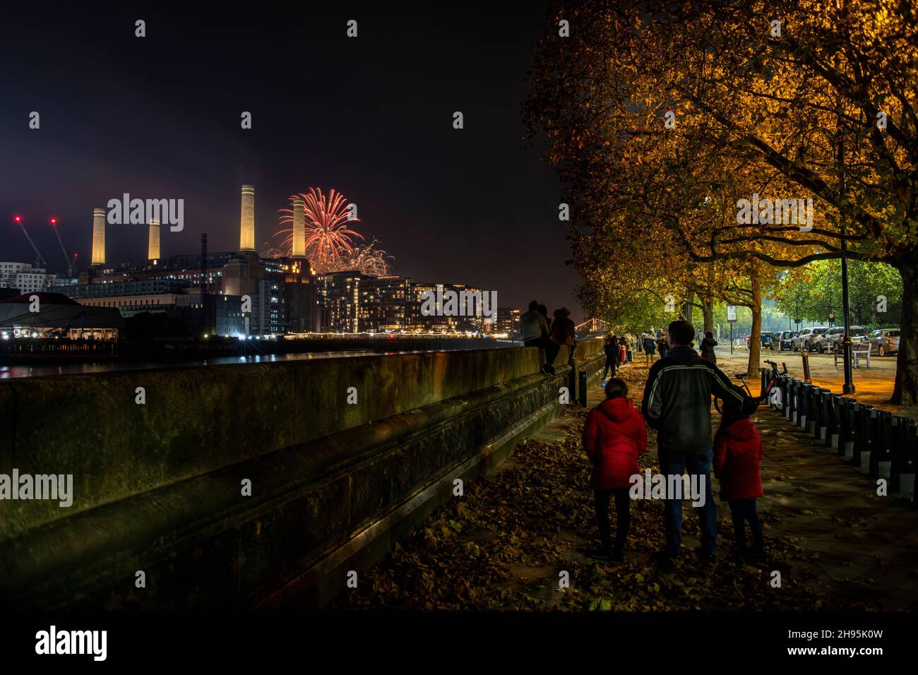 Fireworks over Battersea Power Station, London, England Stock Photo - Alamy