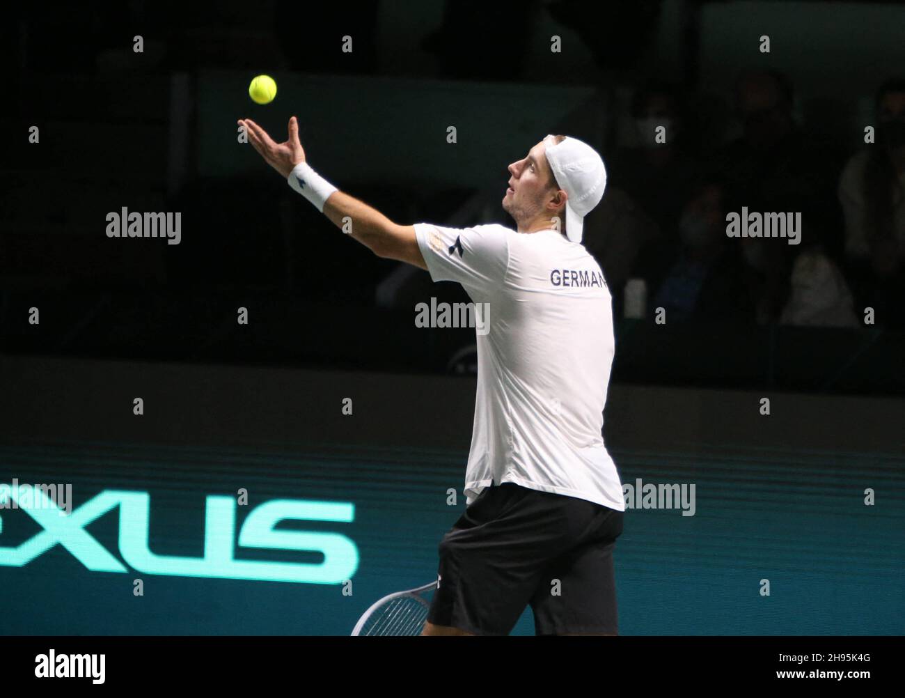 Jan-Lennard Struff of Germany during the demi final of the Davis Cup ...