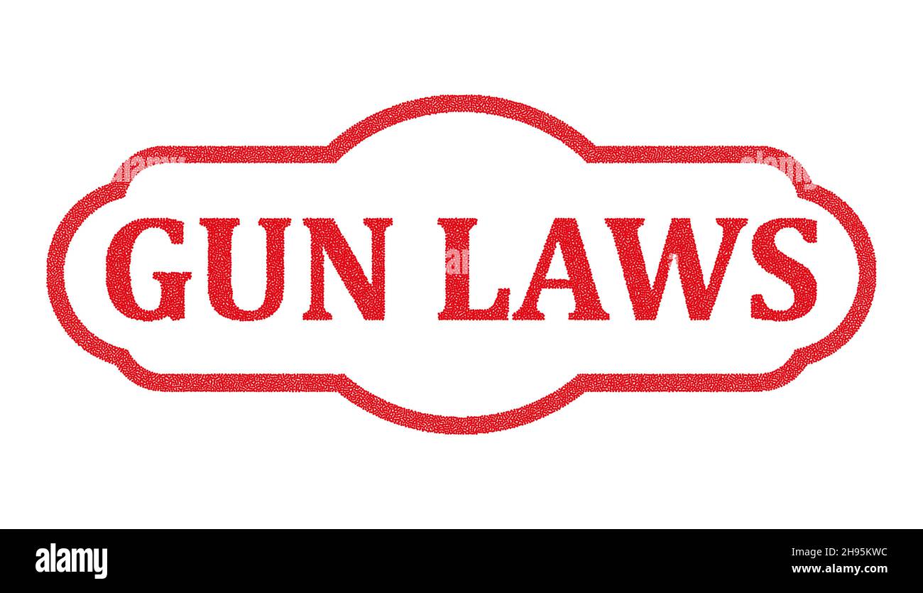 Vector red grunge rubber stamp GUN LAWS on a white background Stock ...
