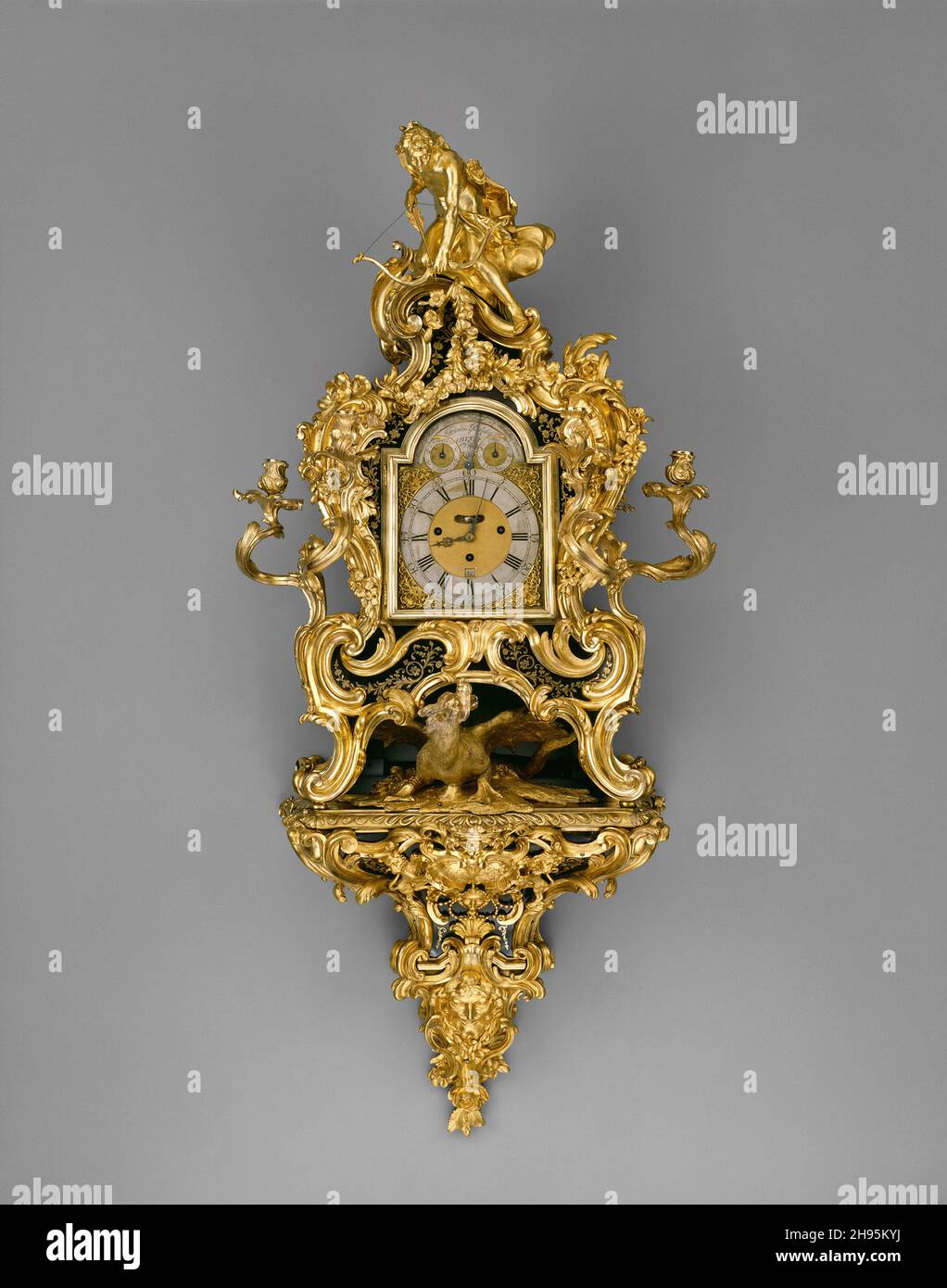 Wall Clock, France, 1735/40 Stock Photo - Alamy