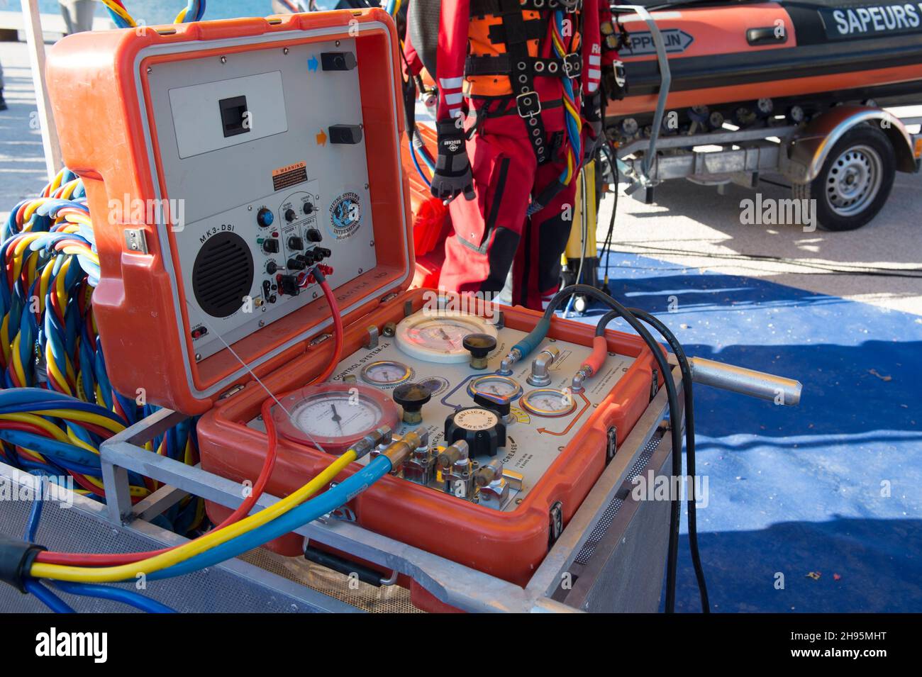 Equipment for scuba divers is on display at the convention.The national ...