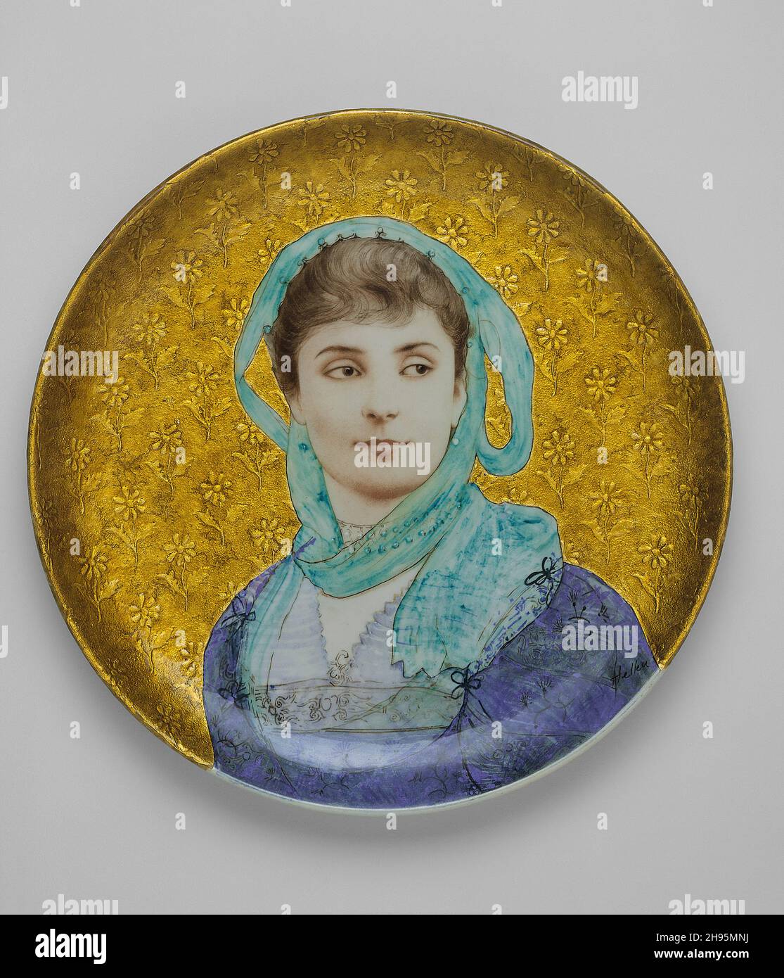 Circular Plaque, France, 1880/87 Stock Photo - Alamy