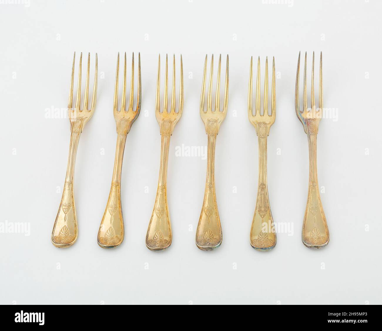 Set of Dinner Forks (10), Paris, 1789-1820 Stock Photo - Alamy
