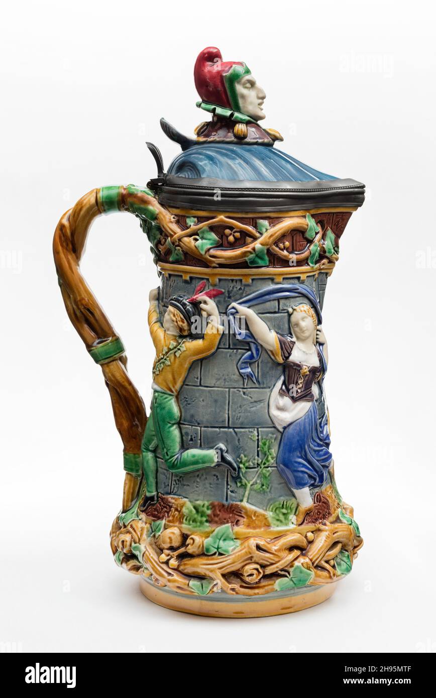 Tower-Jug, England, 1872 Stock Photo - Alamy