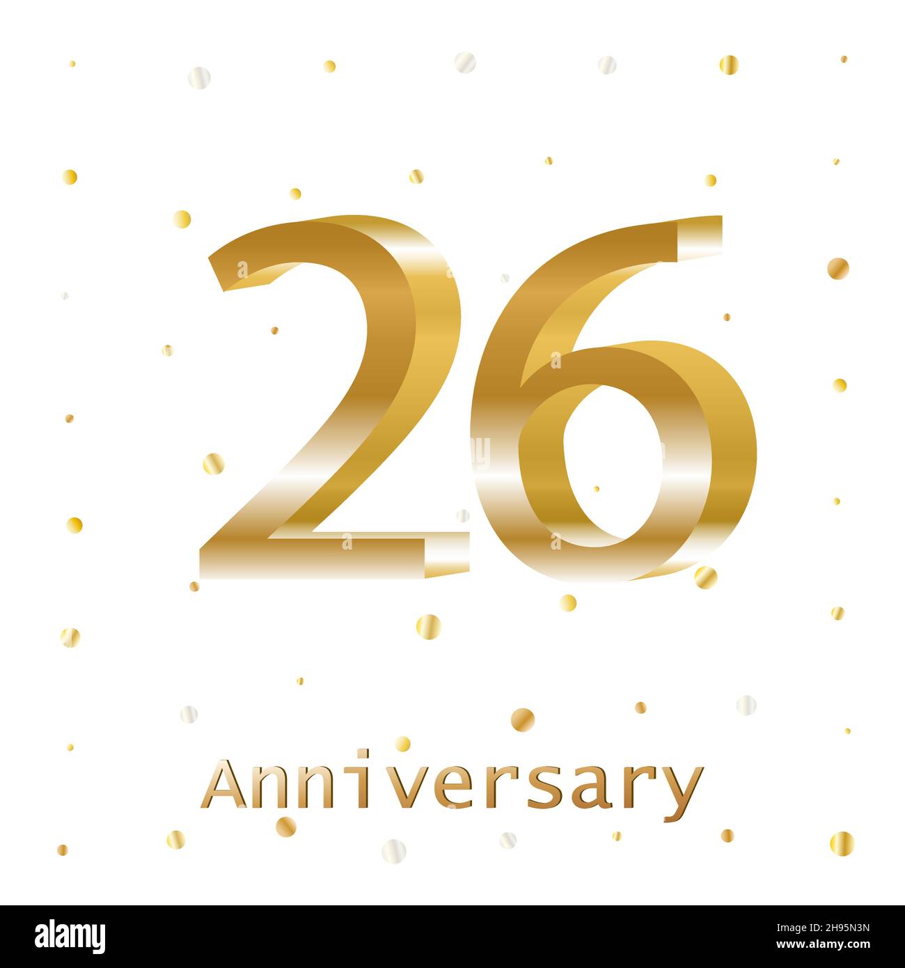 Years Golden Anniversary Vector Logo Design. Poster template for ...