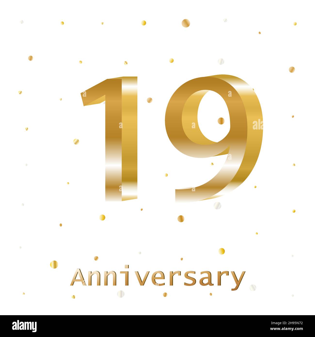Years Golden Anniversary Vector Logo Design. Poster template for ...