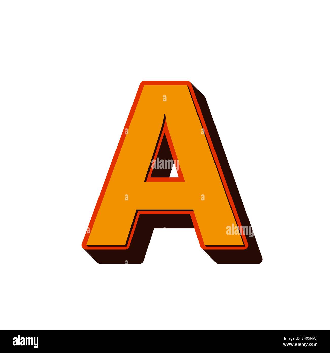 Volume letter 3d vector Cut Out Stock Images & Pictures - Alamy