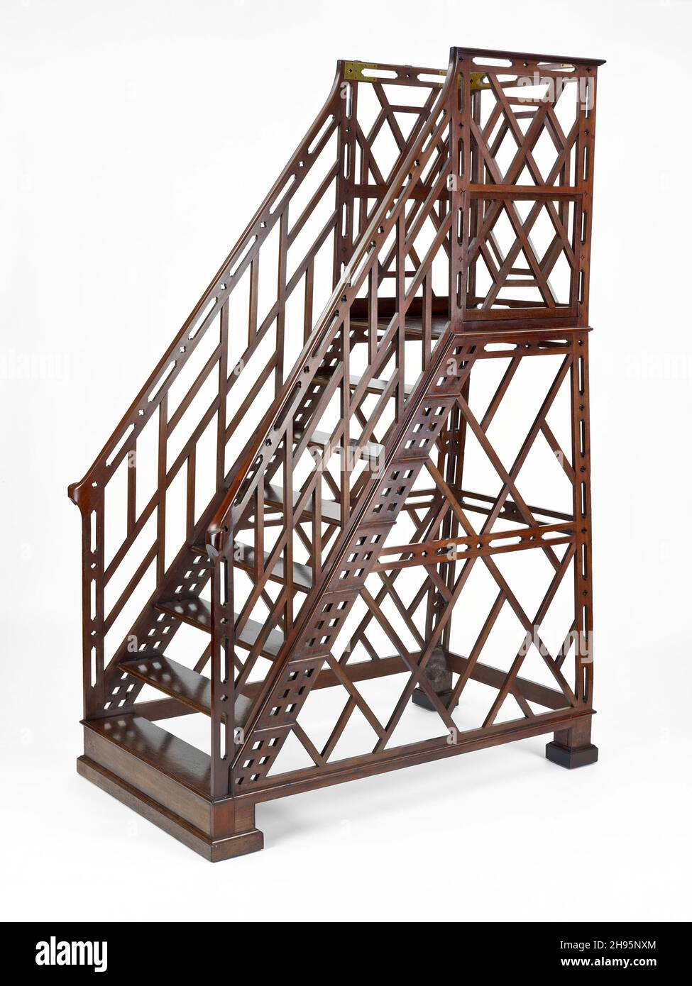 Library Ladder, England, 1782 Stock Photo - Alamy