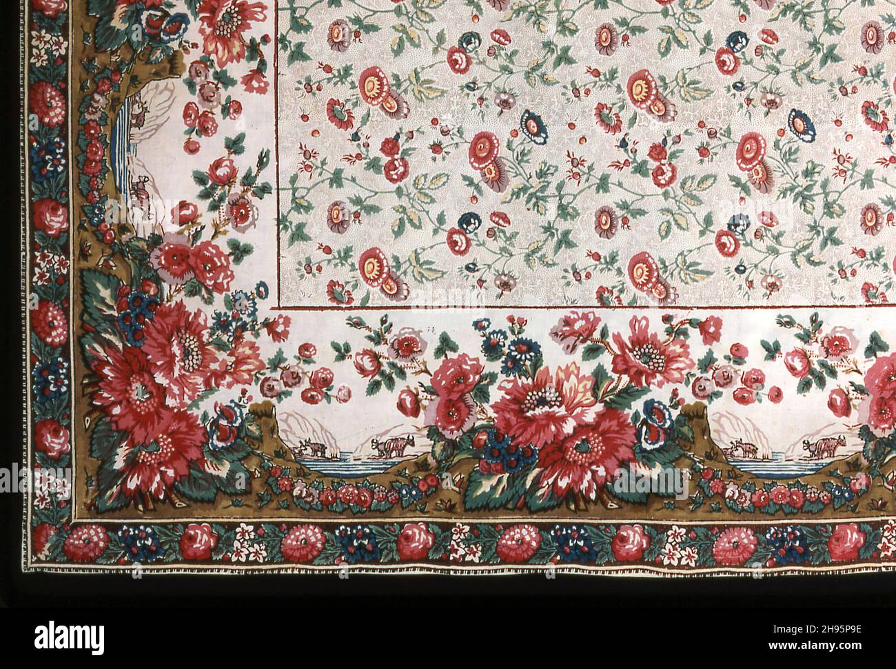 Panel (Possibly a Shawl or bedspread?), England, 19th century Stock ...