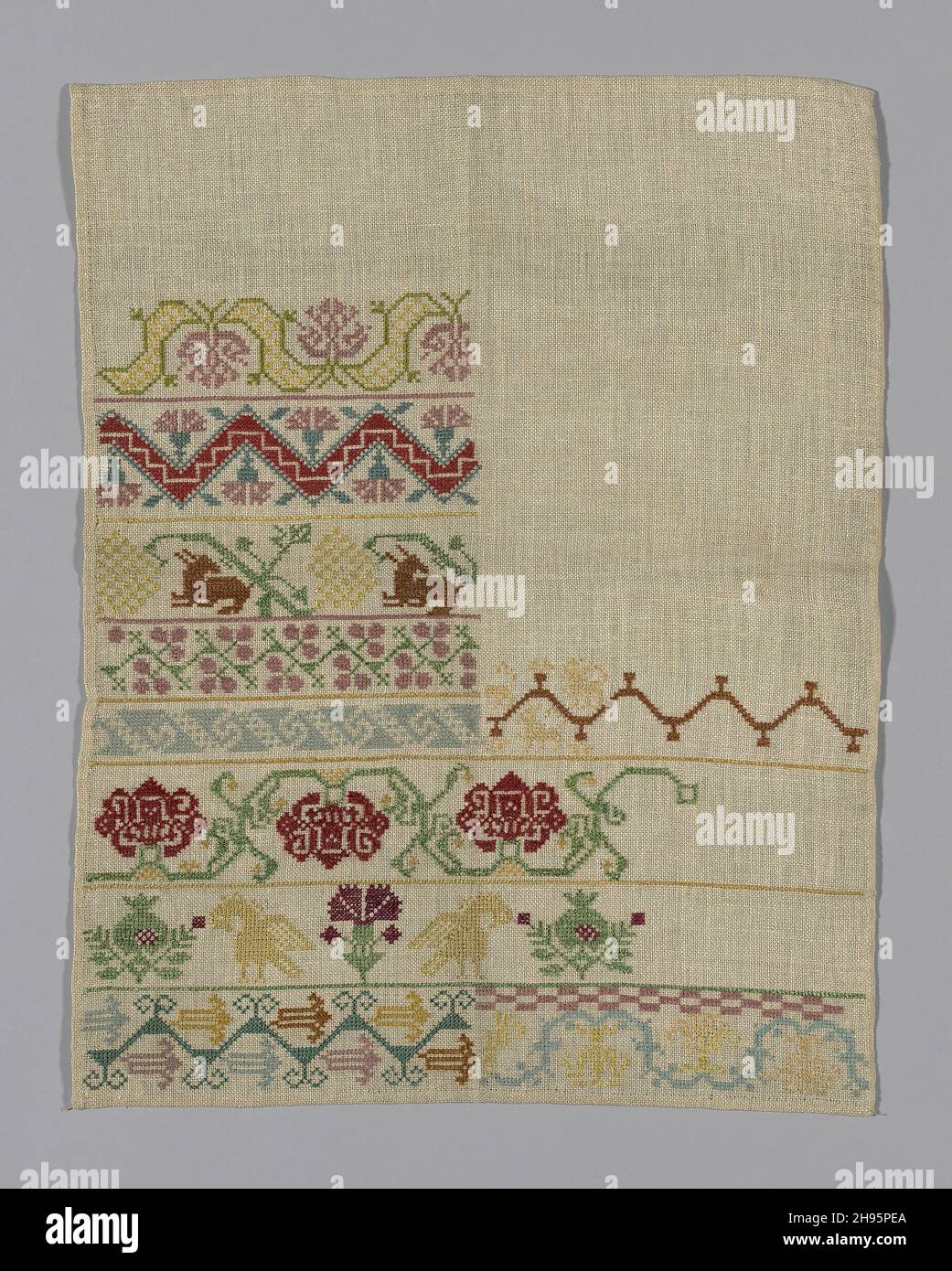 Sampler, England, 1775/1825 Stock Photo - Alamy