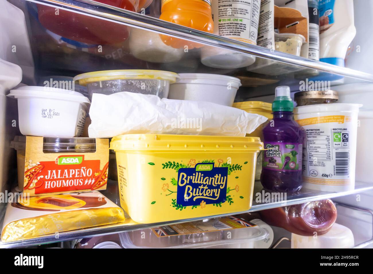 Inside fridge refrigerator shelf hi-res stock photography and images ...