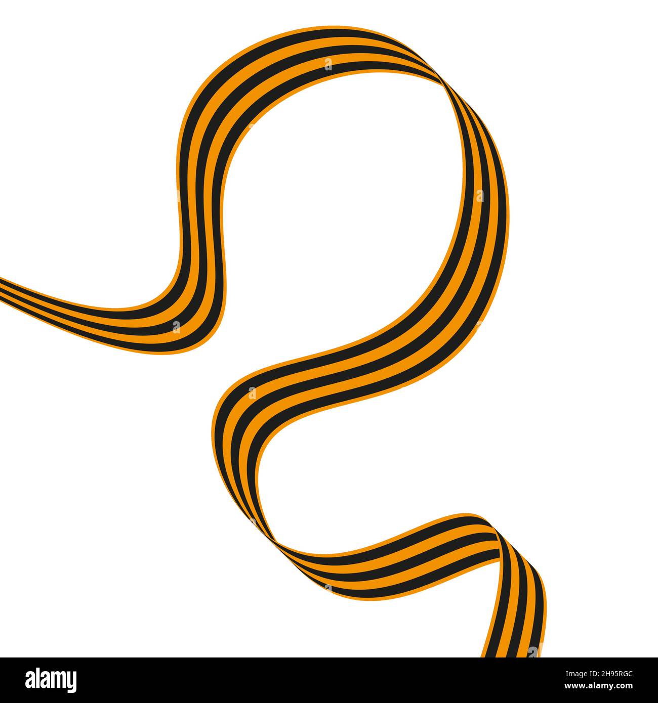 St. George Ribbon isolated on white Stock Vector Image & Art - Alamy