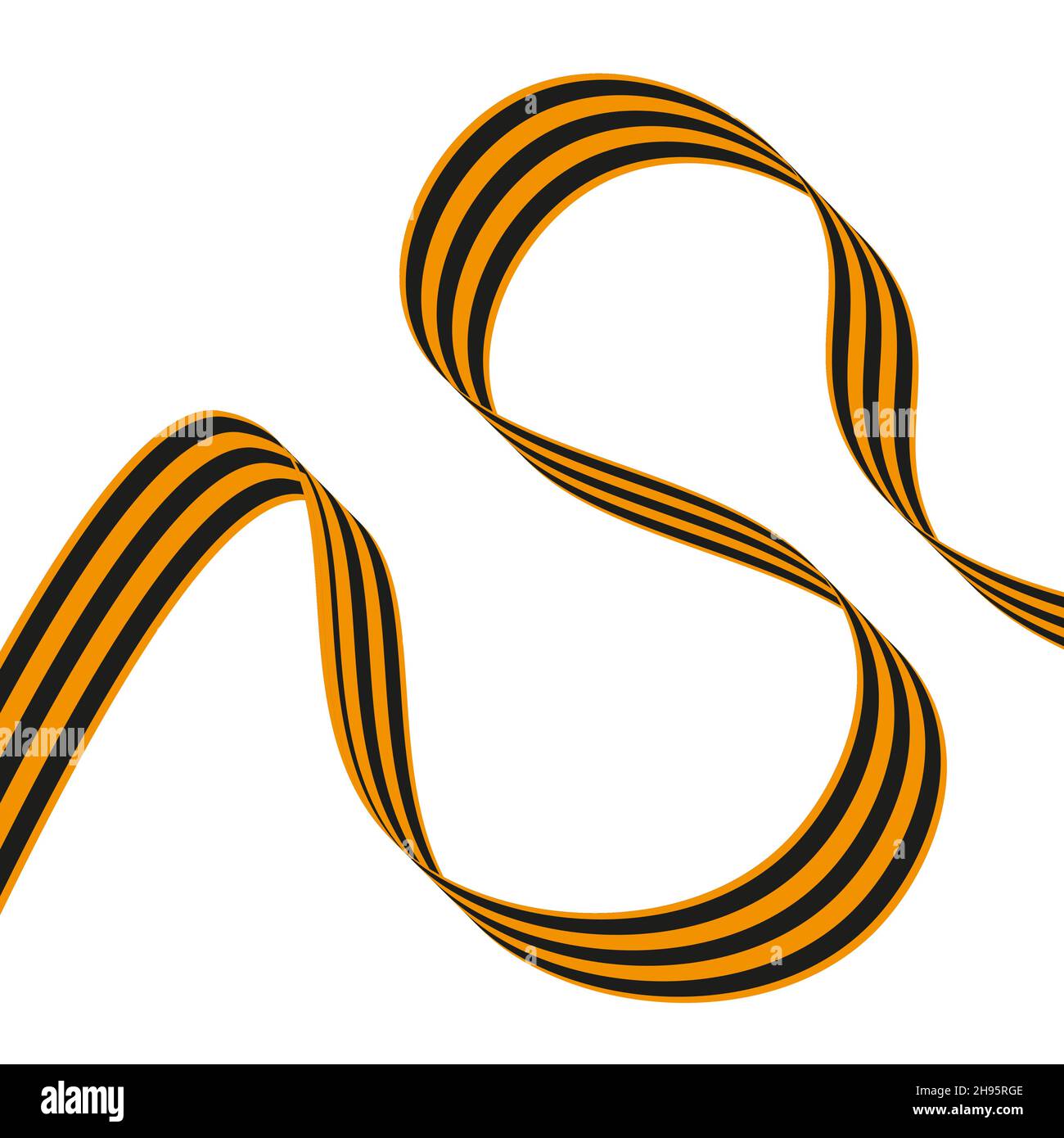 St. George Ribbon isolated on white Stock Vector Image & Art - Alamy