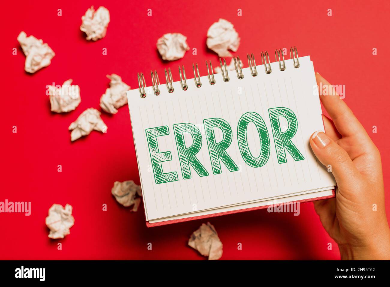 Sign displaying Error. Business overview mistake Condition of being ...