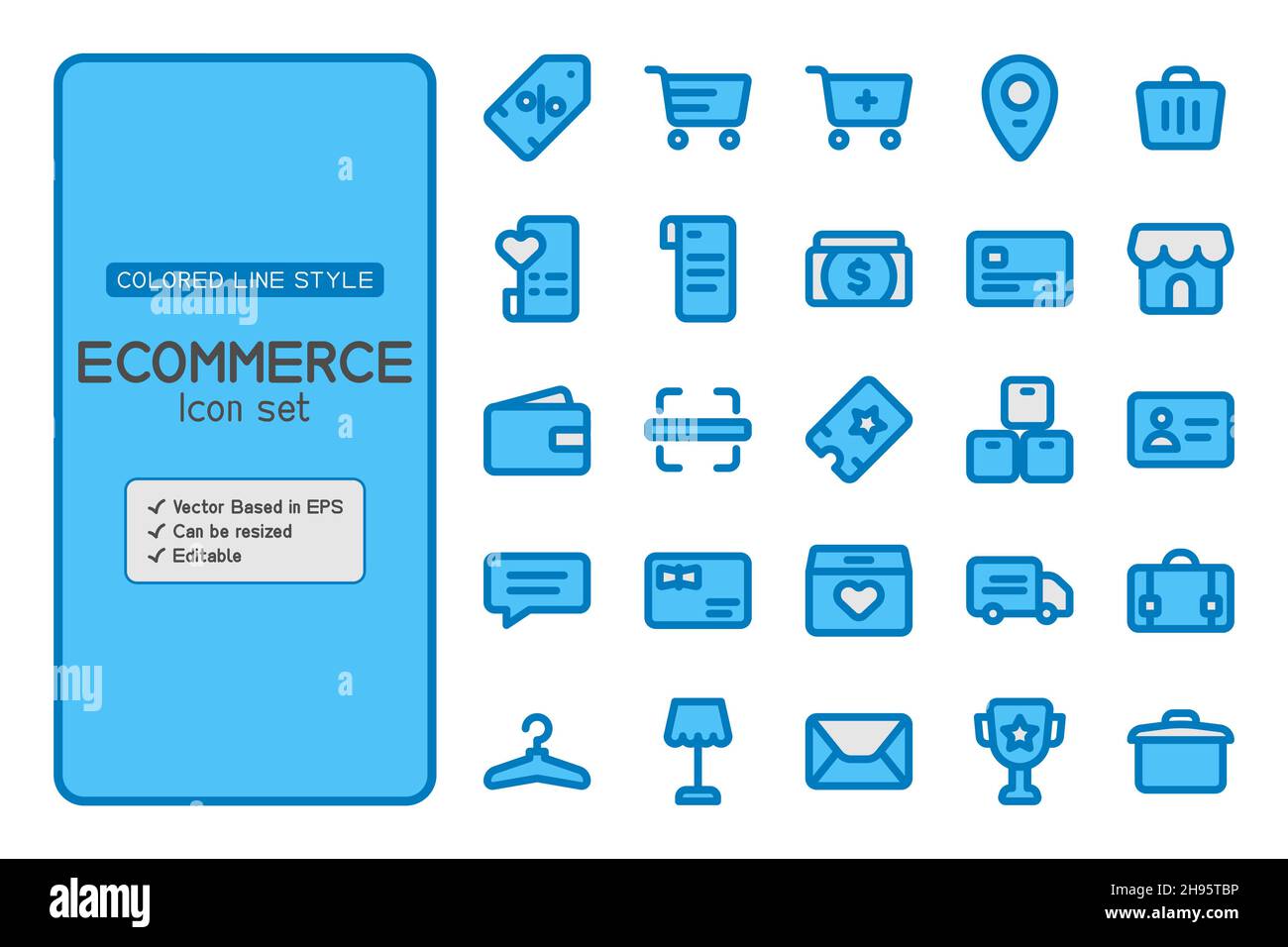 Set of ecommerce icons and it vector based. It may be used in your ...