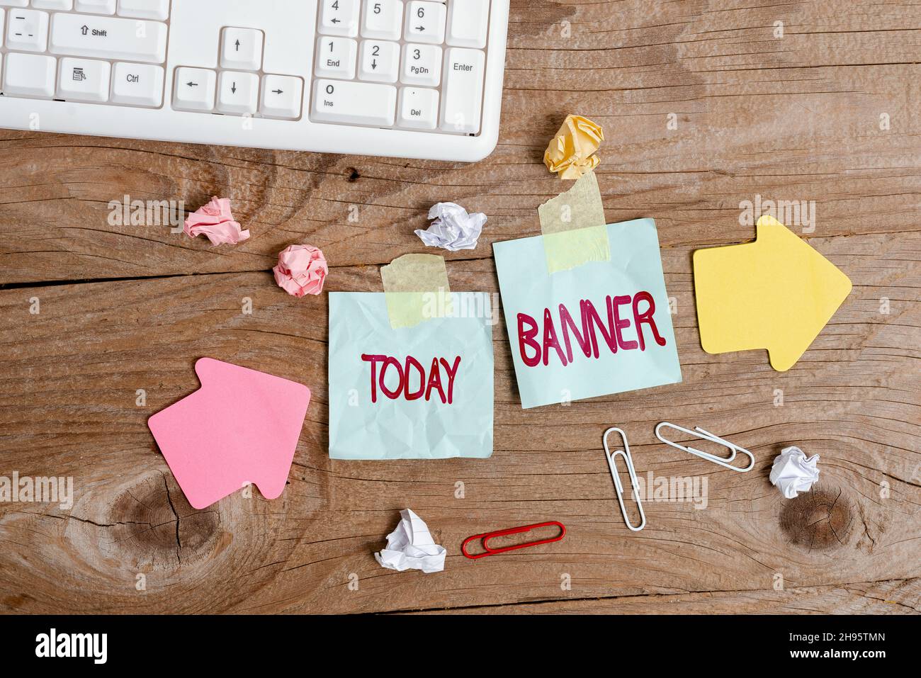 Conceptual caption Banner. Business approach long strip cloth bearing ...