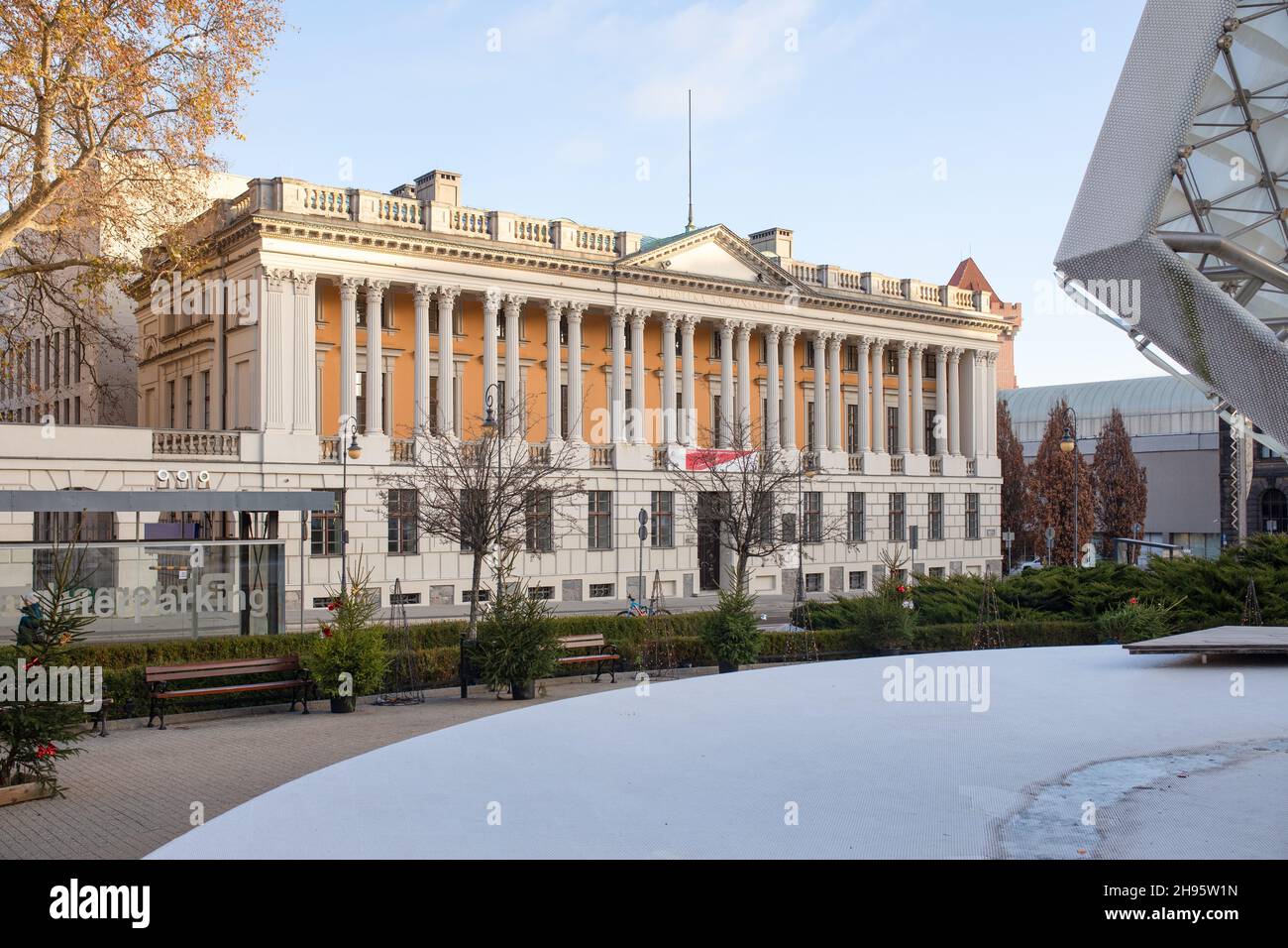 Poznan, Poland - Raczynski library, liberty square Stock Photo - Alamy