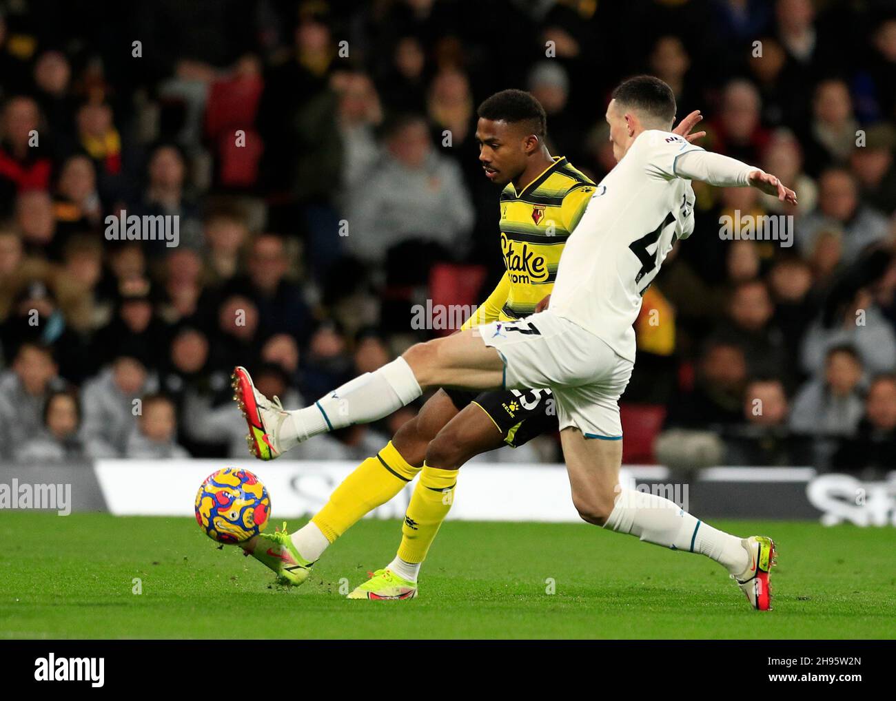 Vicarage Road, Watford, Herts, UK. 4th Dec, 2021. Premier League ...