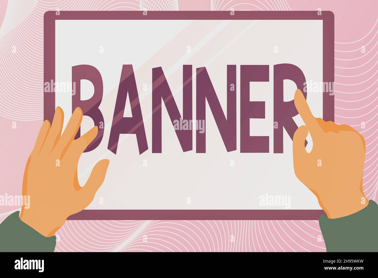 Text showing inspiration Banner. Conceptual photo long strip cloth ...