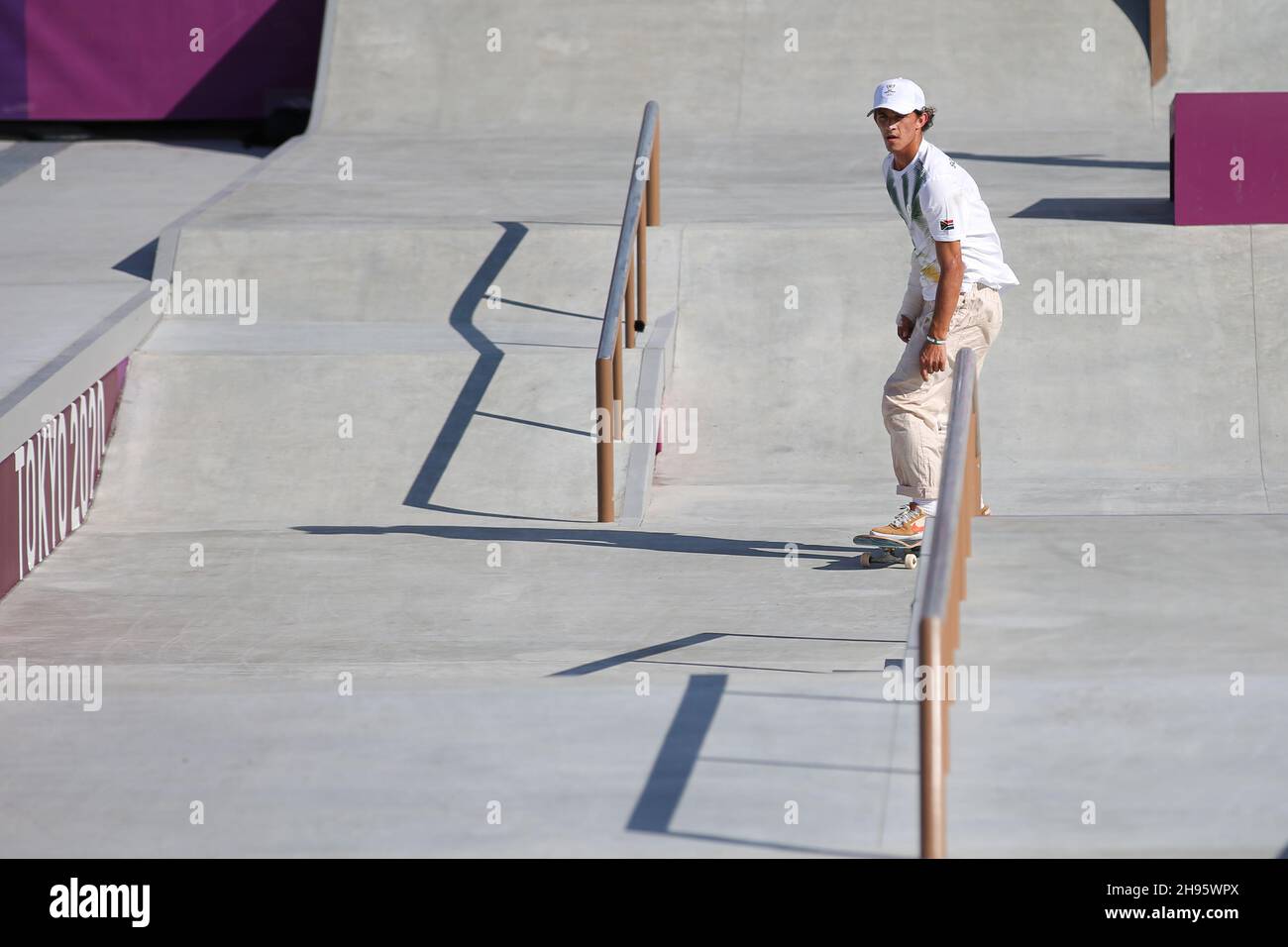 JULY 25th, 2021 - TOKYO, JAPAN: Brandon VALJALO of South Africa ahead ...