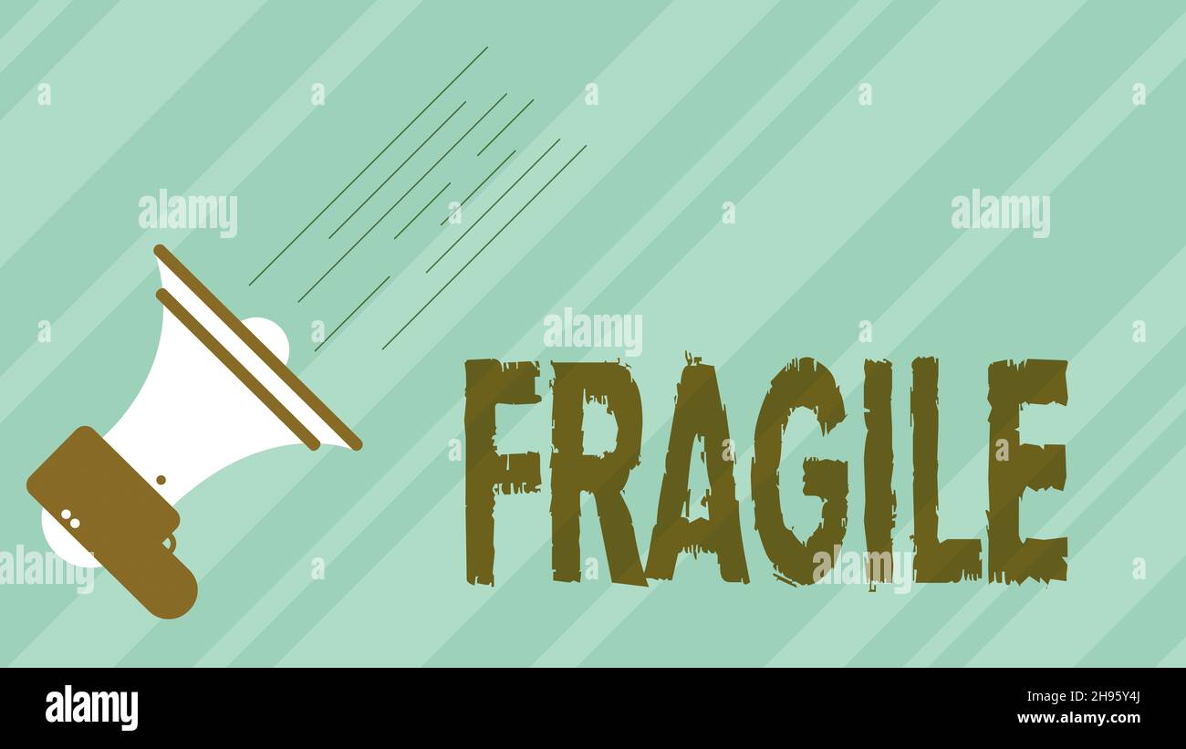 Conceptual display Fragile. Business showcase Breakable Handle with ...