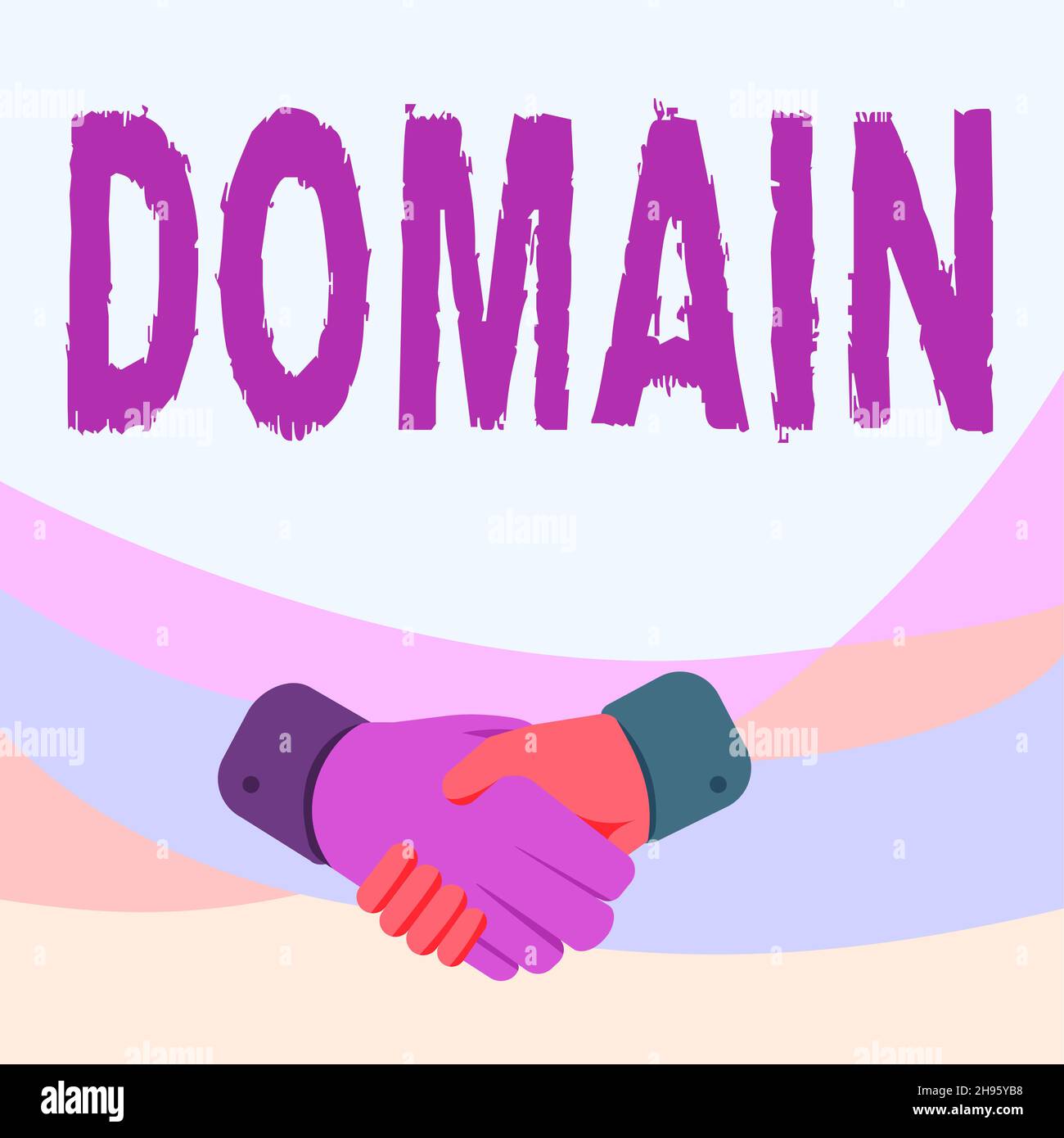 Text sign showing Domain. Internet Concept an area of territory ...