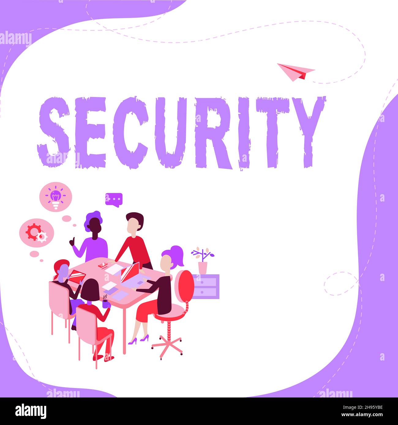 Text Caption Presenting Security Business Concept Measures Taken To Be Safe Quality Or State Of